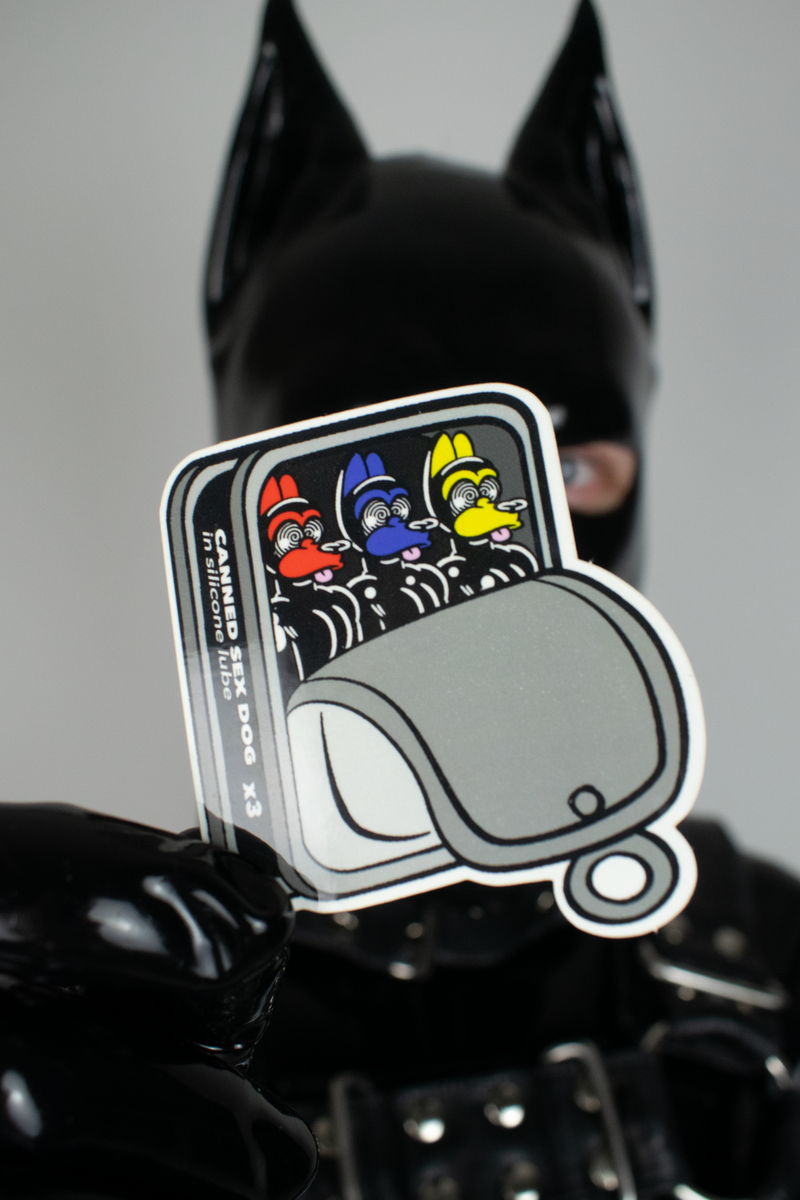 Canned Dog Sticker – SpacePupSilver